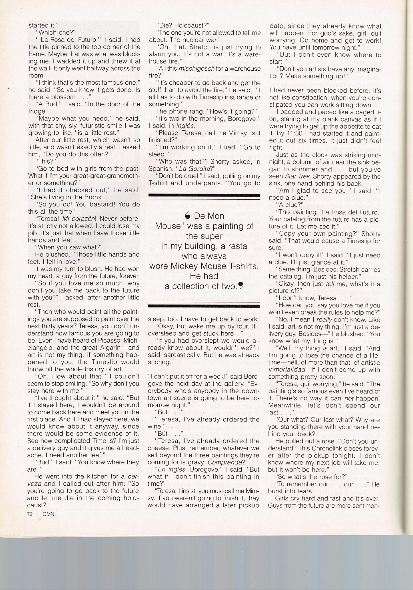 William Flew Omni Magazine SF Short Stories 1992